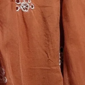 Zara | Dresses | Zara Coral Embroidered Eyelet Mini Dress Long Sleeves ...